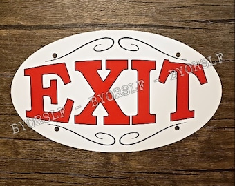 Exit Way Out Sign - Etsy