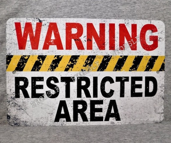 Warning Restricted Area Title 18 1382 Sign NHE-16117 ... Warning Restricted Area Title 18 1382 Sign NHE-16117 ...