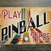 Metal Sign PINBALL Machine Game Room Arcade Table Vintage Retro Replica ...