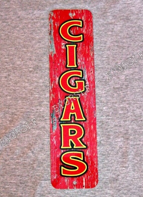 Metal Sign CIGARS tobacco smoker cigar smoke shop smoking | Etsy