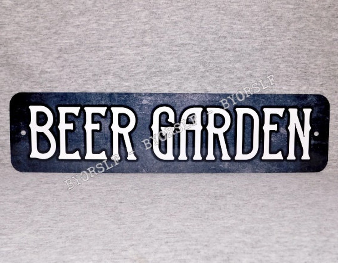 Metal Sign BEER GARDEN Bar Decor Biergarten Brewery Pub Tavern Saloon ...
