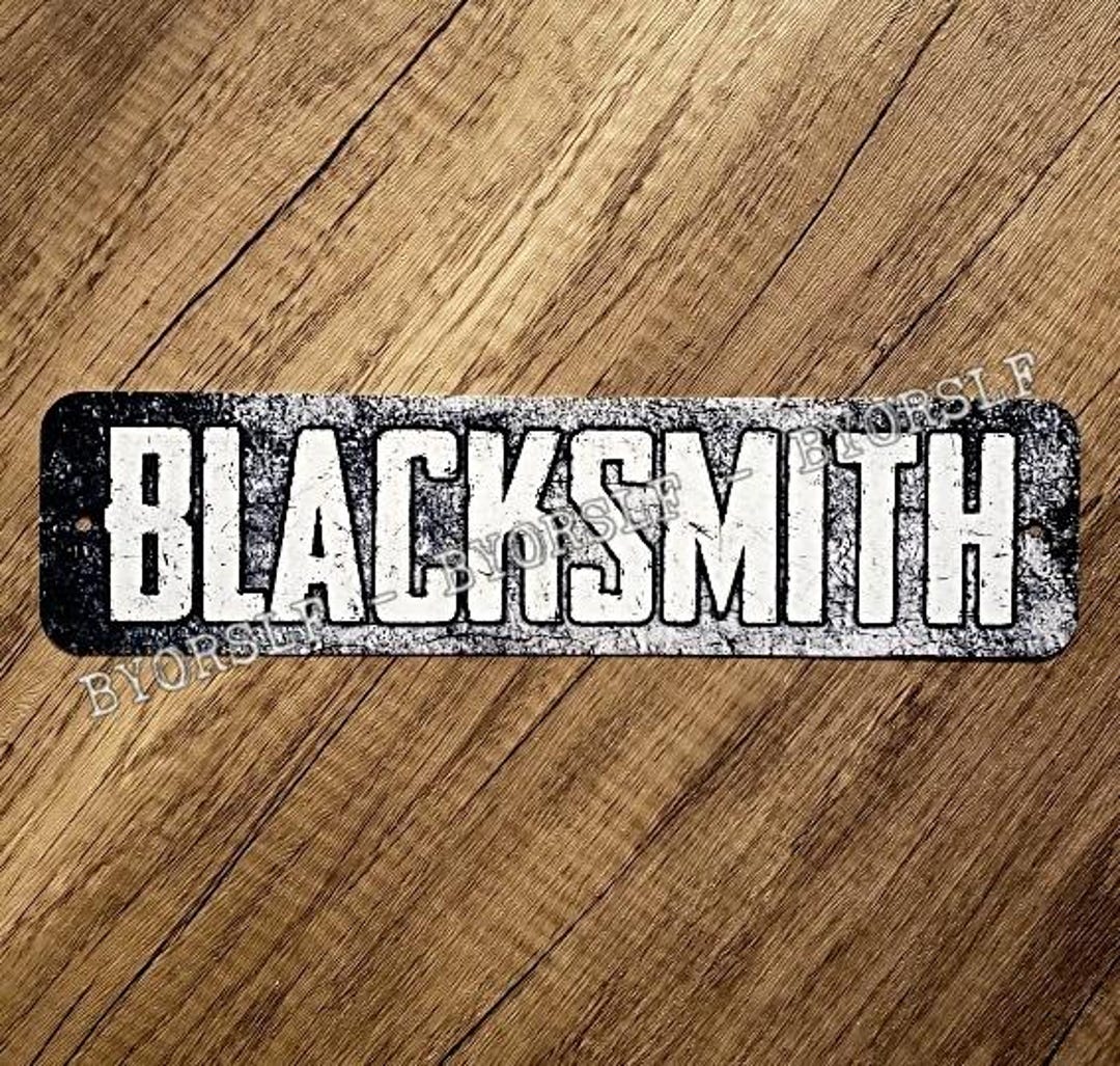 Metal Sign BLACKSMITH I Am Ironman Metal Forging Forge Craftsman ...