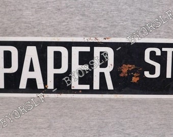 Fight Club Movie Prop Green Street Sign 4x18 Decorator paper Street ...
