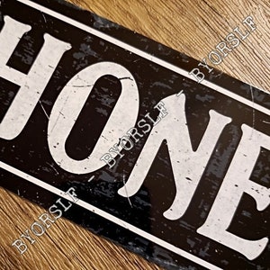 Metal Sign TELEPHONE Public Pay Coin System Phone Booth Prop Rotary ...