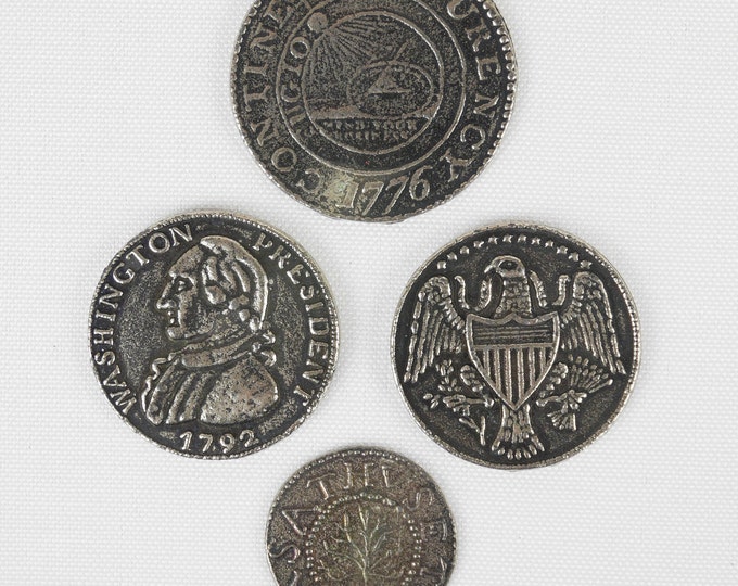 Early American Coin Replicas, 1652 Pine Tree Shilling, 1776 Continental ...