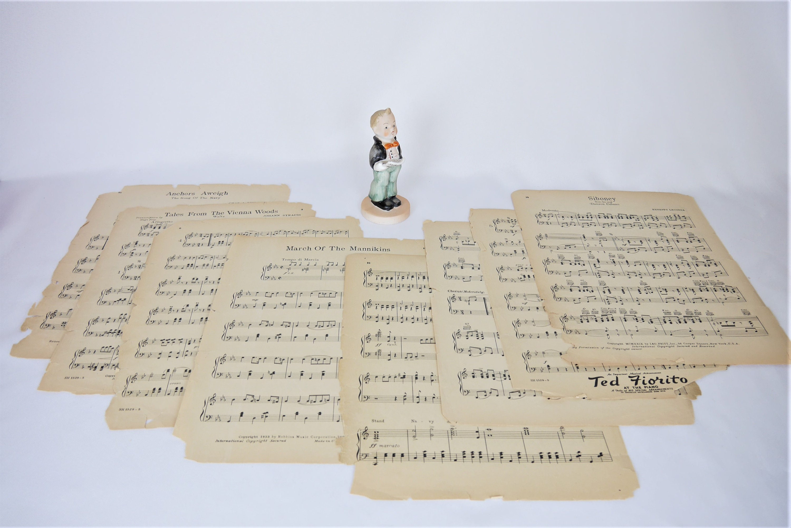 Vintage Sheet Music Lot, Authentically Aged Paper Ephemera - Etsy