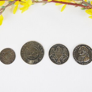 Early American Coin Replicas, 1652 Pine Tree Shilling, 1776 Continental ...