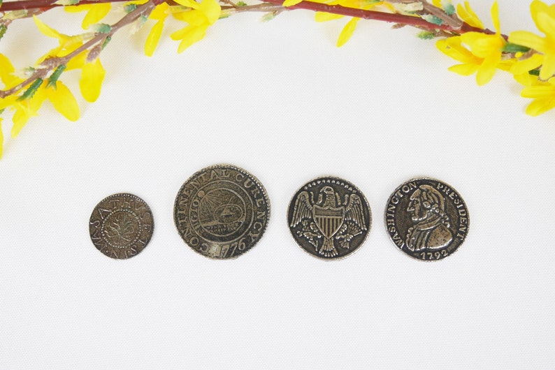 Early American Coin Replicas 1652 Pine Tree Shilling 1776 - Etsy