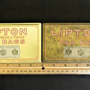 Vintage Lipton Tea Bags Tins, 1920 & 1940 Versions, Your Choice - Etsy