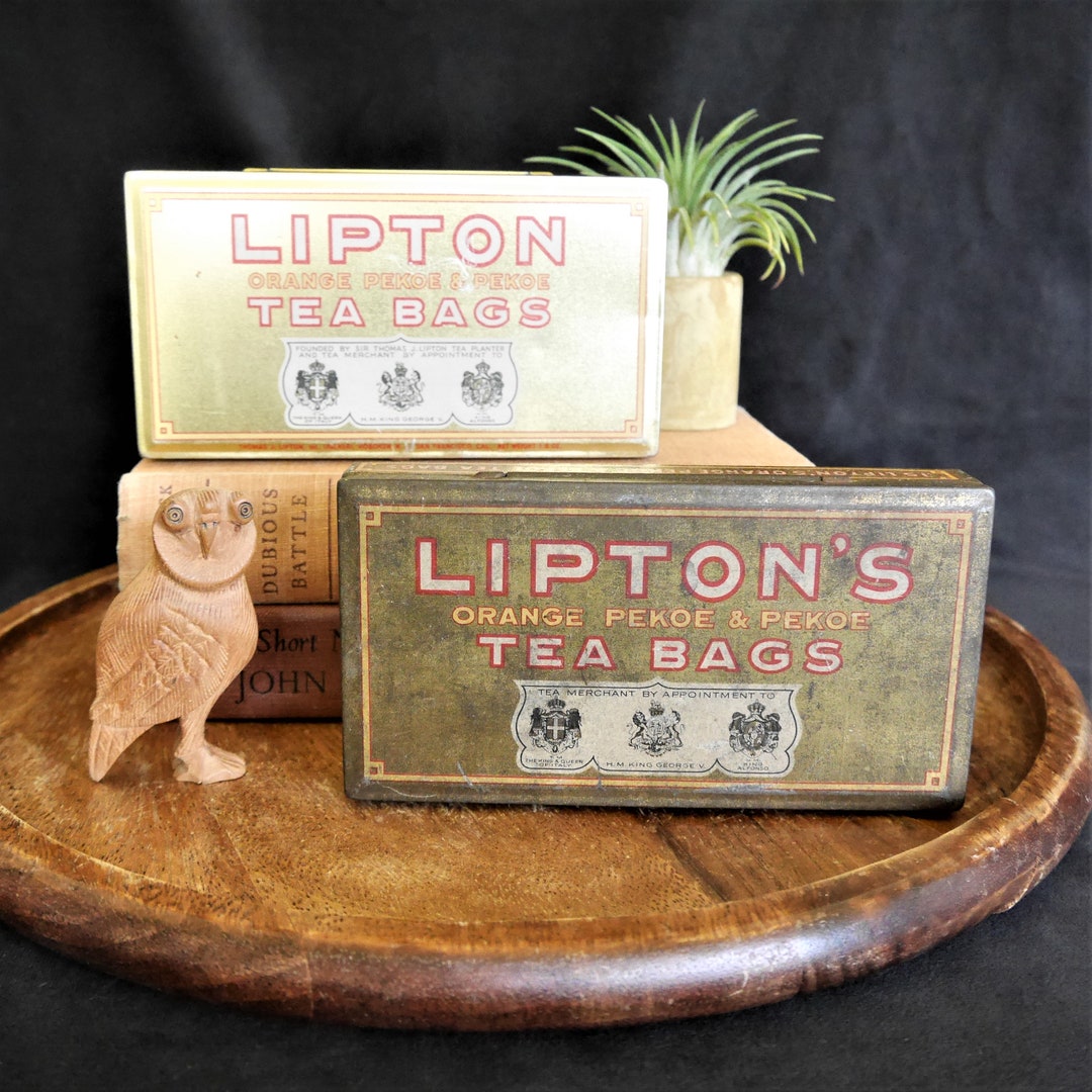 Vintage Lipton Tea Bags Tins, 1920 & 1940 Versions, Your Choice - Etsy