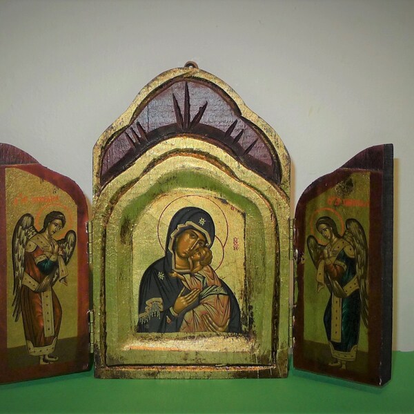 Triptych Icon - Etsy