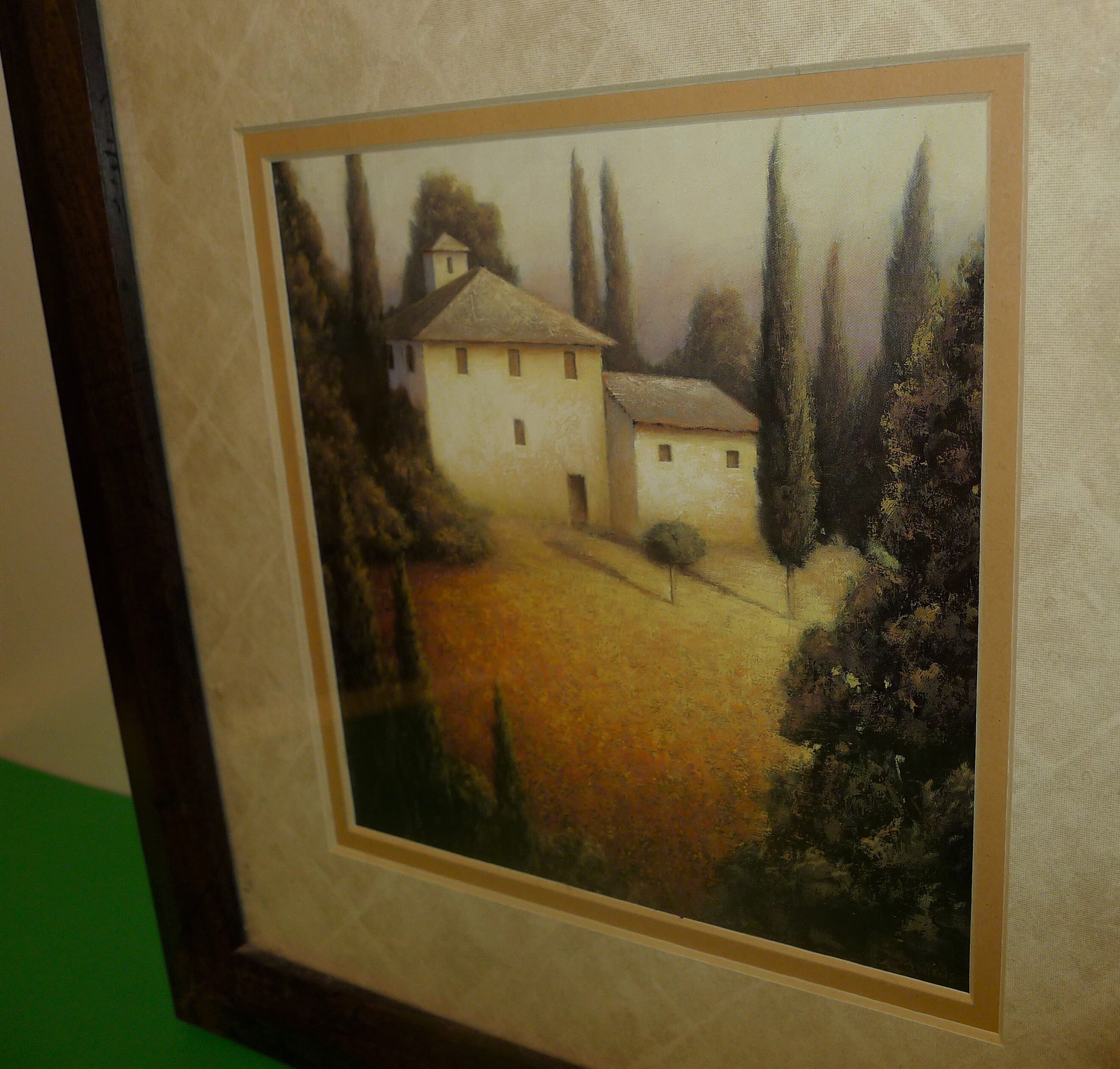 JAMES WIENS-- Italian Countryside -art in Motion Framed Print - 13"x13 ...