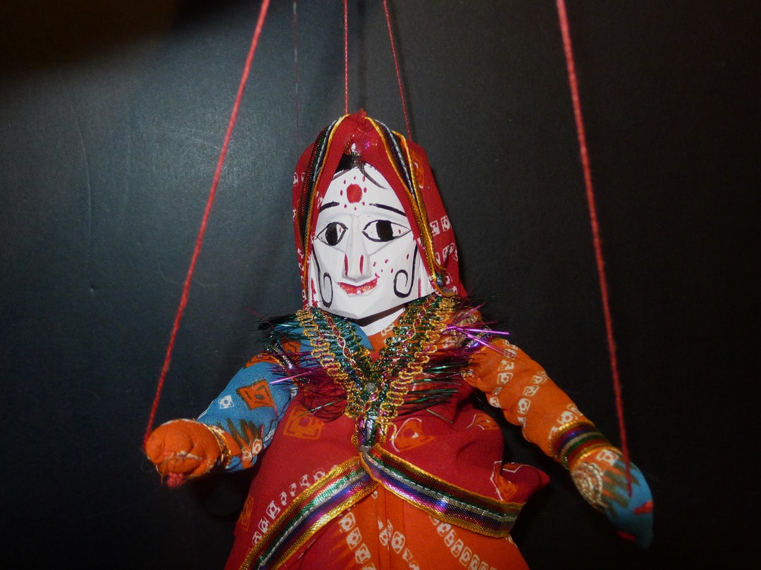 Indian String Puppet From Rajasthan, Traditional Hindu in Very Good ...