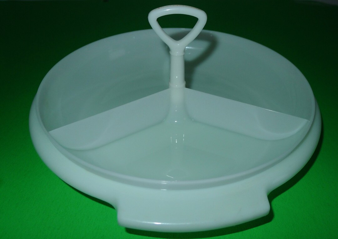 Vintage Tupperware Suzette 3 Divided Section Caddy With Lid. Tupperware ...