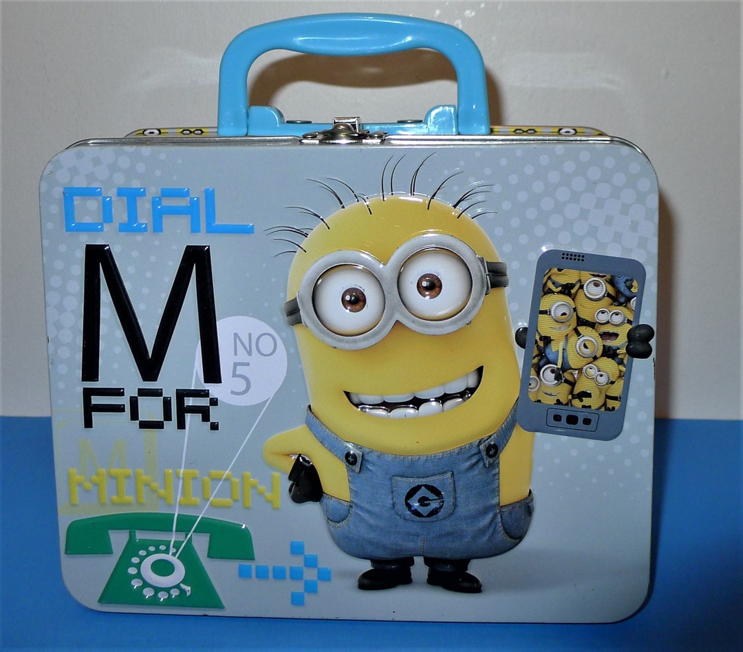 Despicable Me Dial M for Minion Empty Collectable Tin Lunch No 5. Size ...