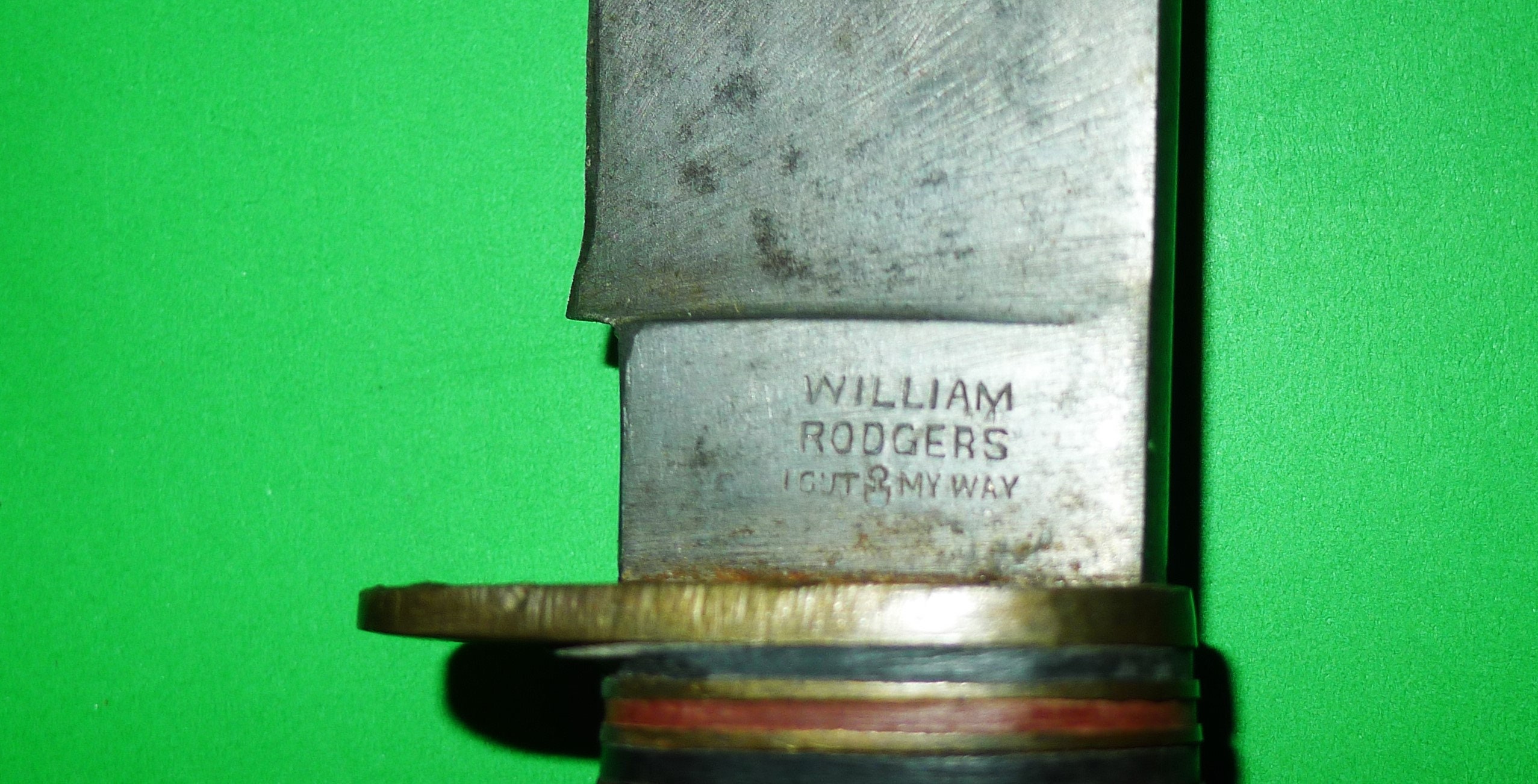 Rare Vintage WILLIAM RODGERS i Cut My Way Knife With Leather Handle ...