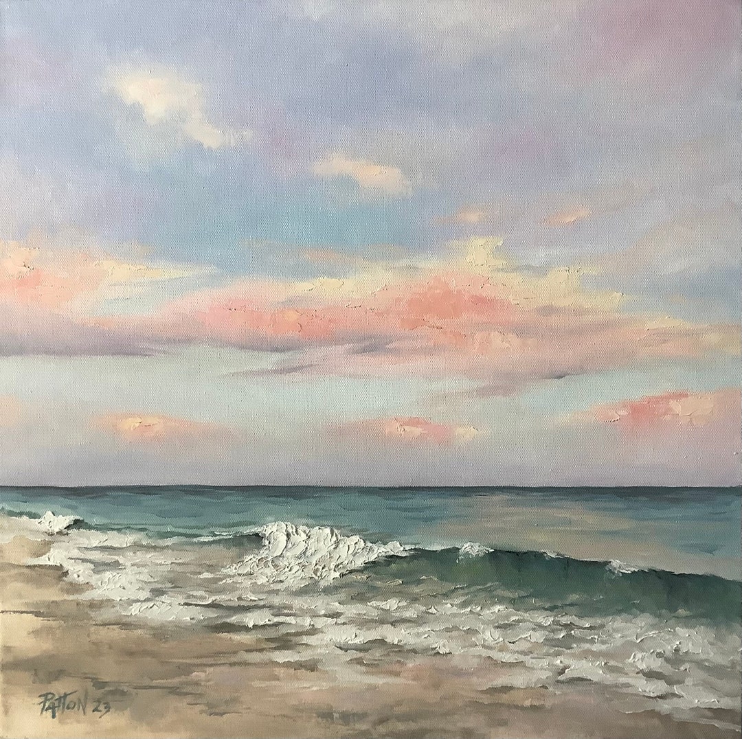 Impressionist Painting Sanibel Island Beach Seascape Sunset - Etsy