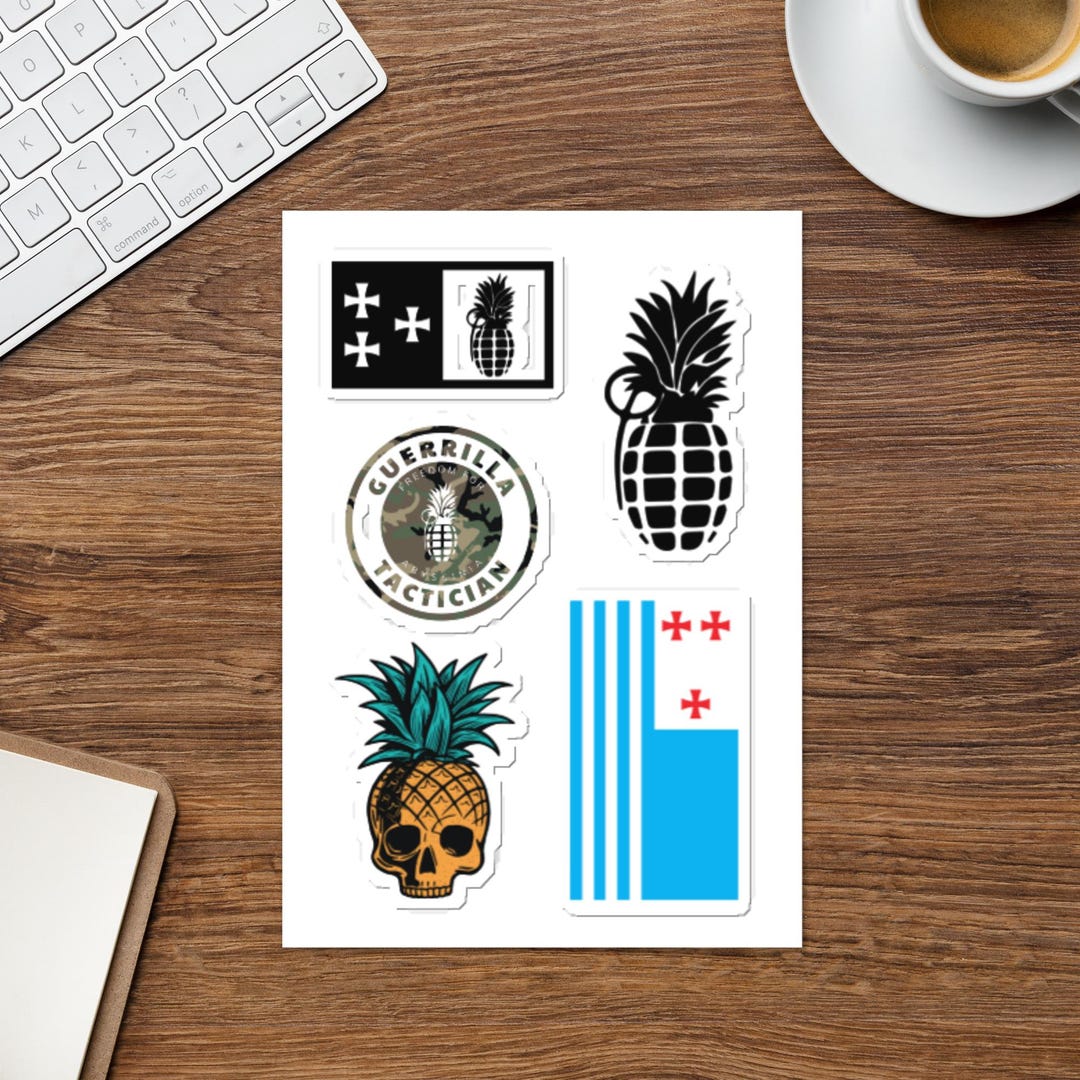 FLAGS AND PINEAPPLES Sticker Sheet - Etsy
