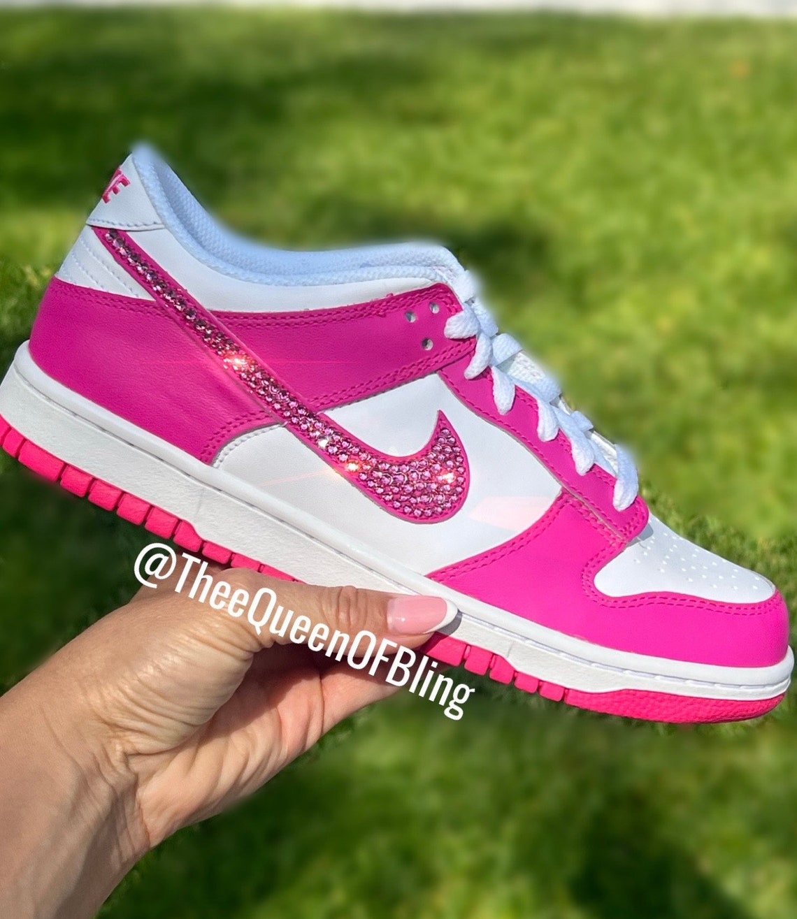 Hot Pink Nike Dunks - Etsy