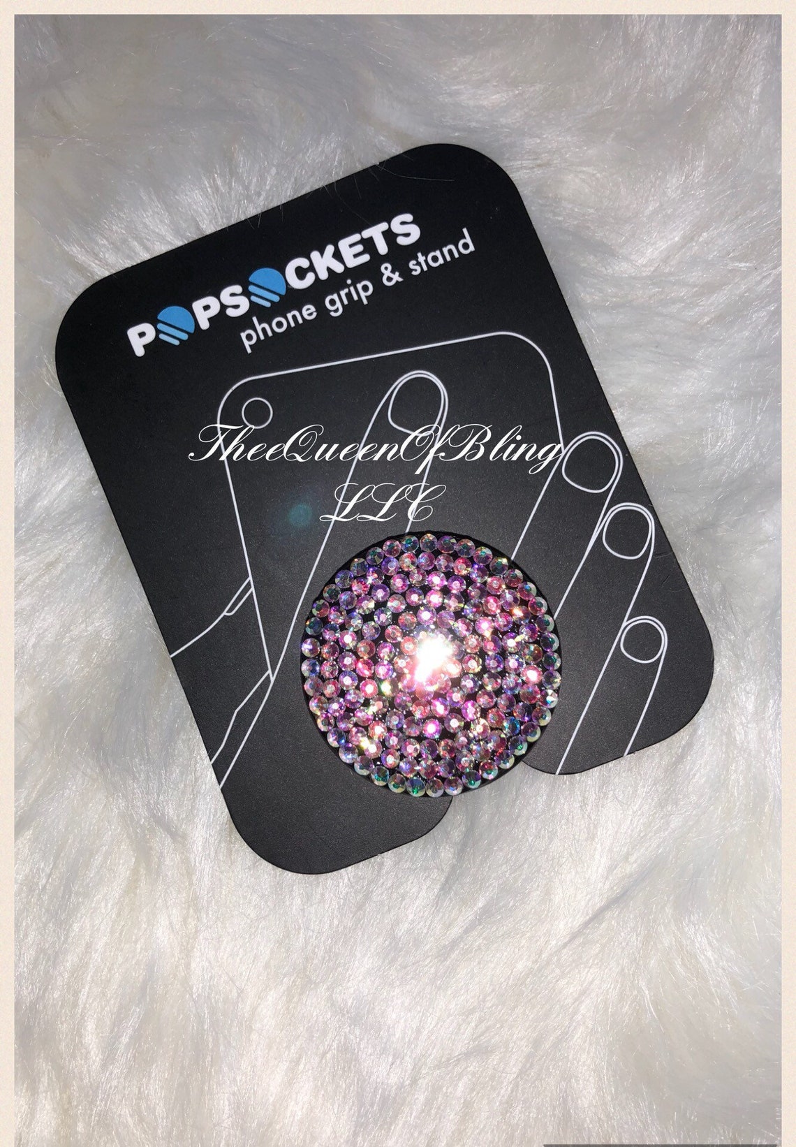 Blinged Pop Sockets Crystal Popsocket Swarvoski Popsocket - Etsy