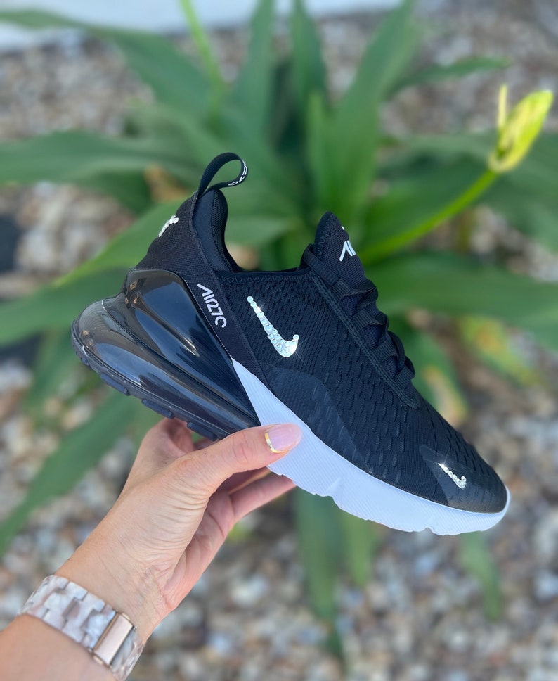 Swarvoski Black Nike Air Max 270 for Women - Etsy