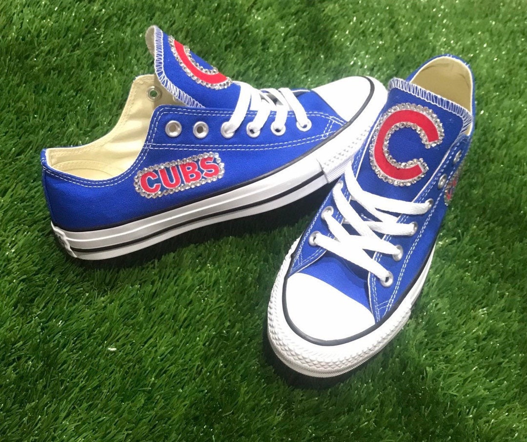 Chicago Cubs Converse Shoes, Cubs Comverse, Sports Shoes, Cubs Gifts - Etsy