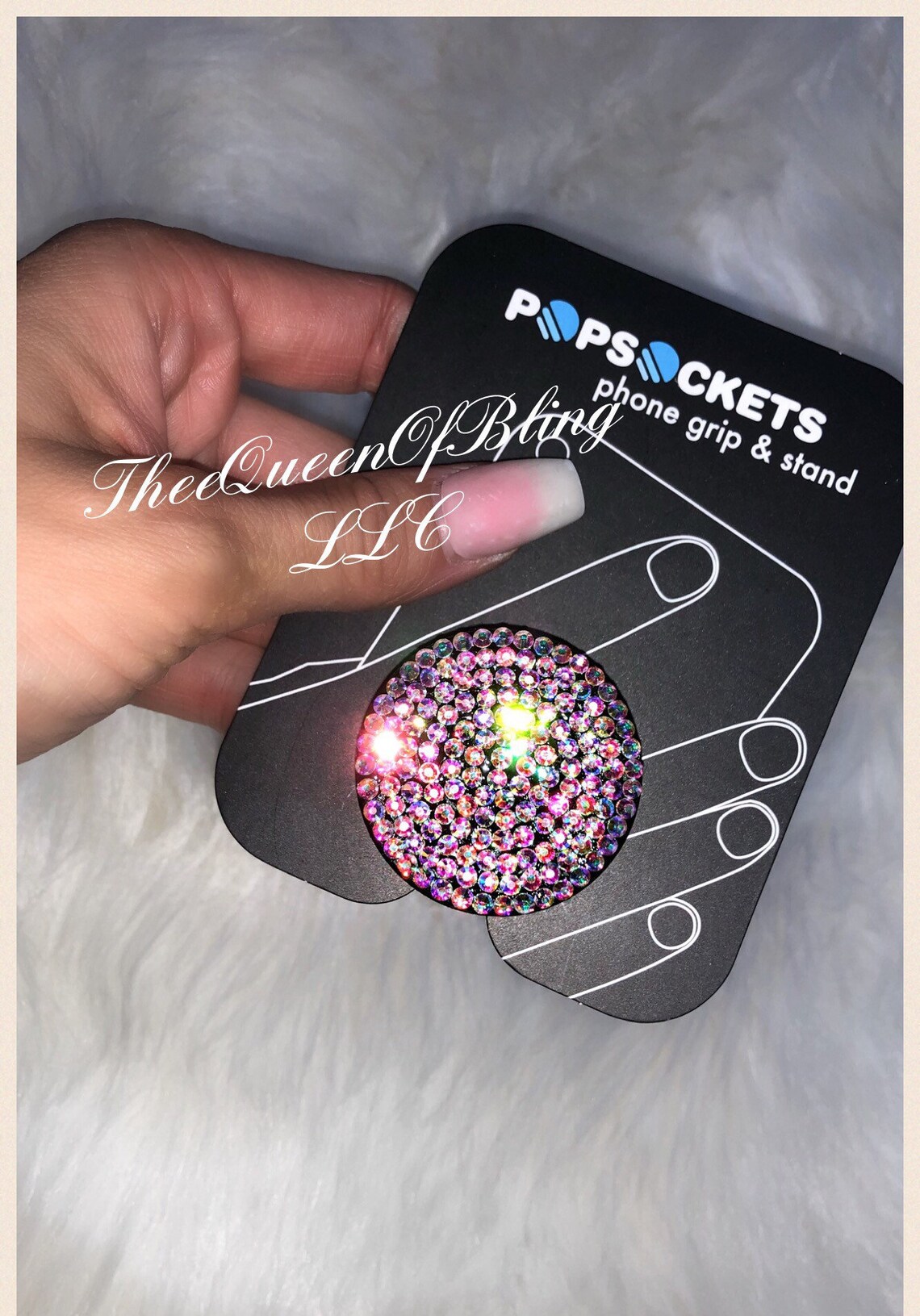 Blinged Pop Sockets Crystal Popsocket Swarvoski Popsocket - Etsy