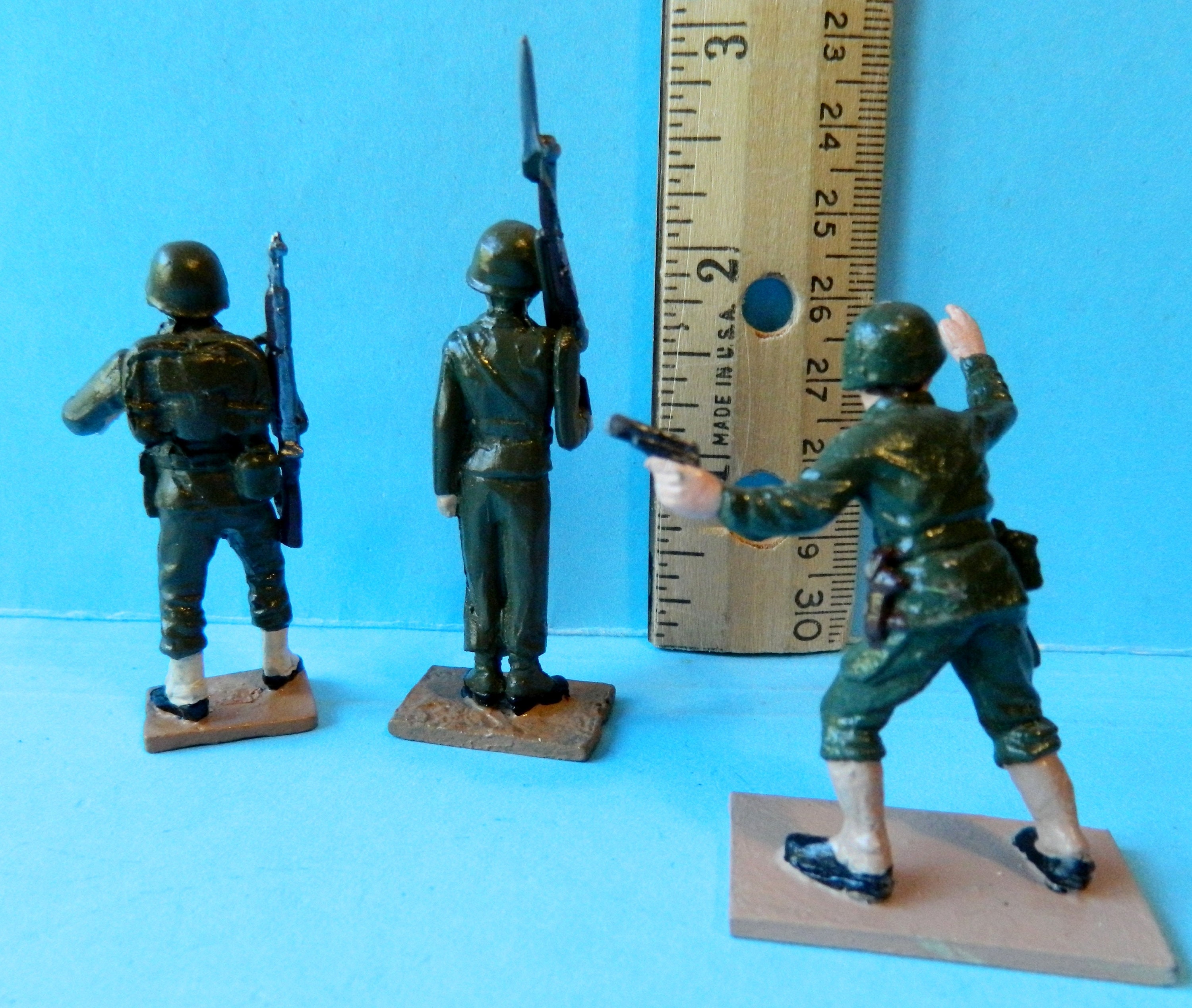 7 Homecast 54mm WWII US Army Painted Metal Toy Soldier Figures | Etsy
