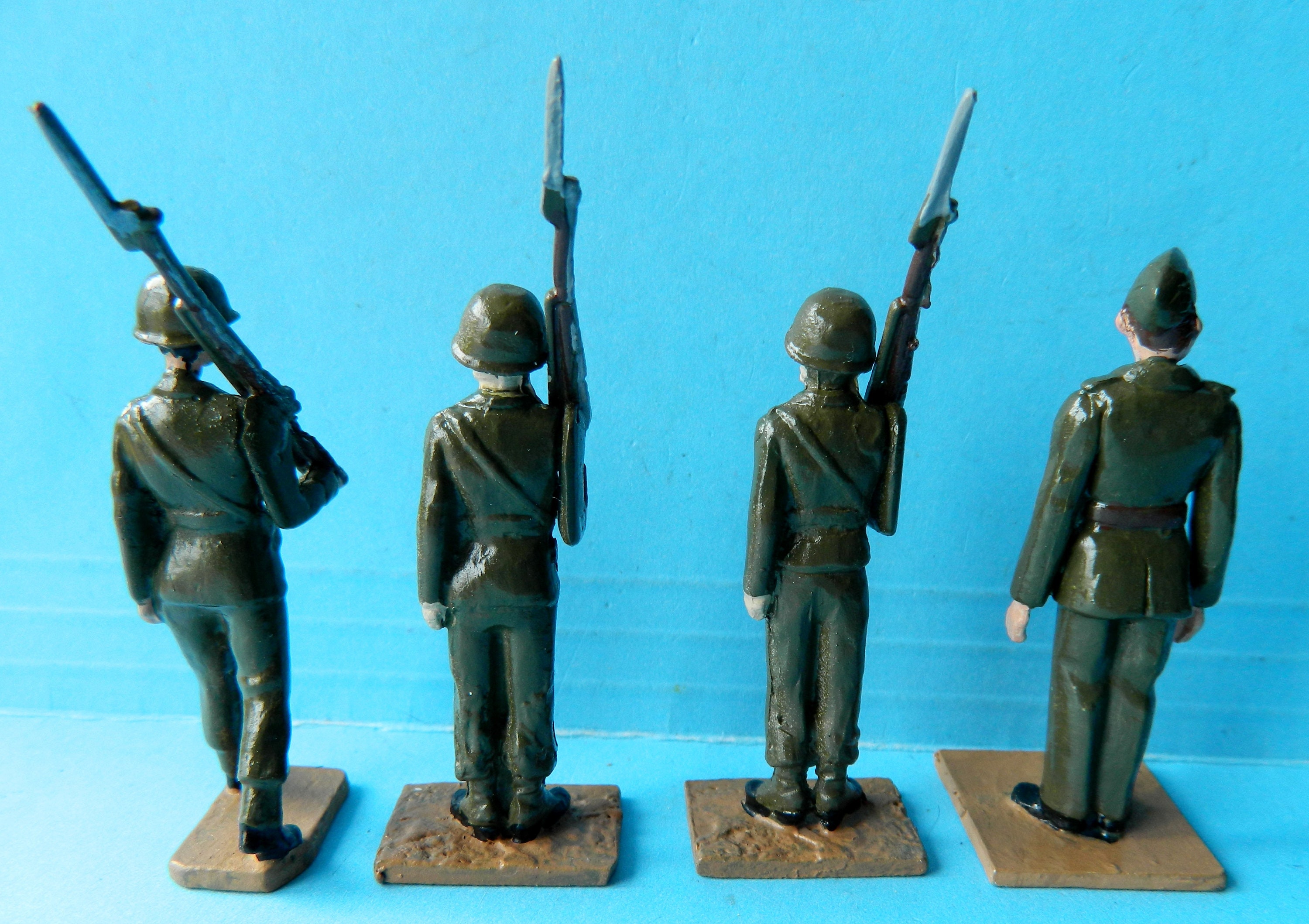 7 Homecast 54mm WWII US Army Painted Metal Toy Soldier Figures | Etsy