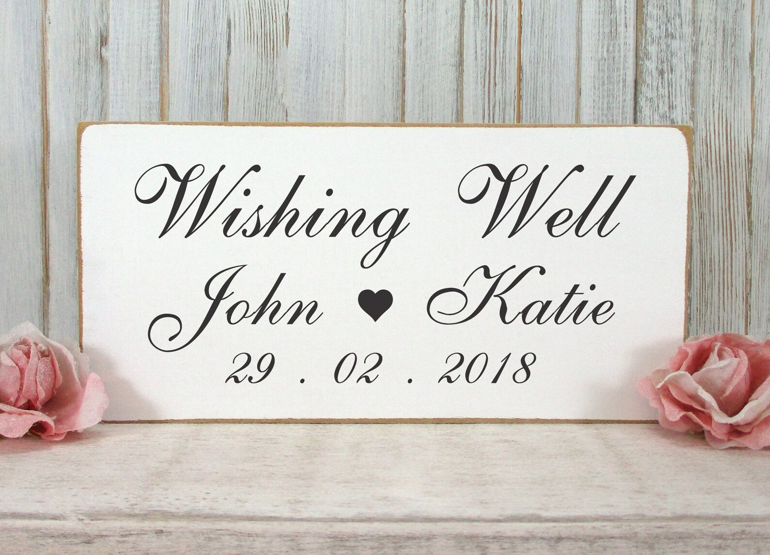 Personalised Wishing Well Wedding Sign Free Standing Vintage - Etsy