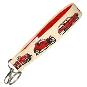 Retro Car Keychain Beige With Vintage Automobiles Key Fob - Etsy
