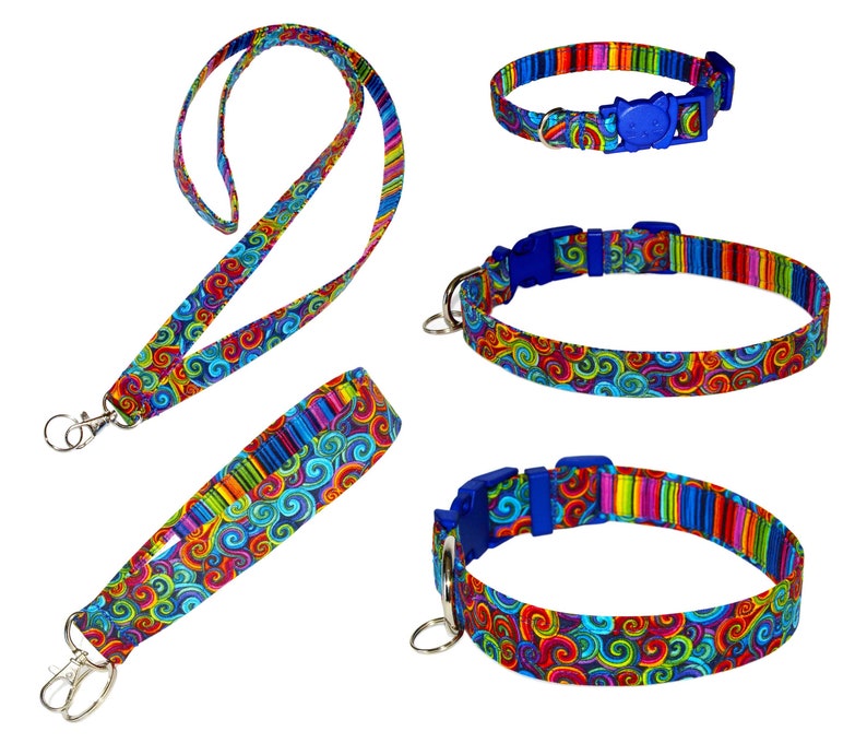 Psychedelic Swirls Key Fob Colorful Key Chain Rainbow - Etsy