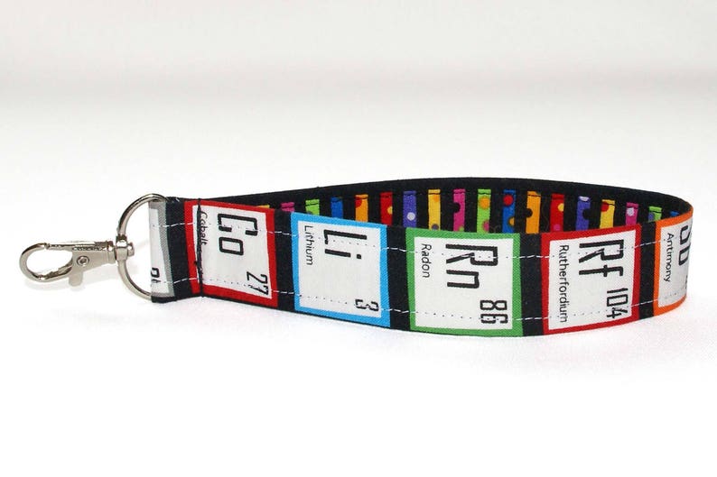 Periodic Table Key Chain Periodic Table Key Fob Wristlet | Etsy