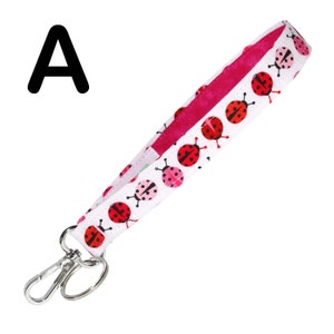 Pink Ladybugs Keychain • Lady Bug Key Fob • 3/4" Wide or 1" Wide ...