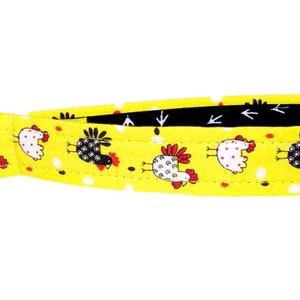 Chickens on Yellow Key Fob Cute Chicks Keychain Yellow Key - Etsy