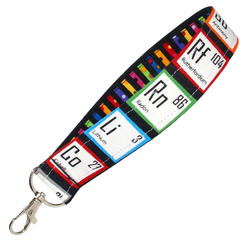Periodic Table Key Chain Periodic Table Key Fob Wristlet | Etsy