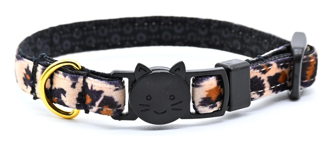 Leopard Cat Collar Fuzzy Leopard Print Ribbon 3/8 - Etsy