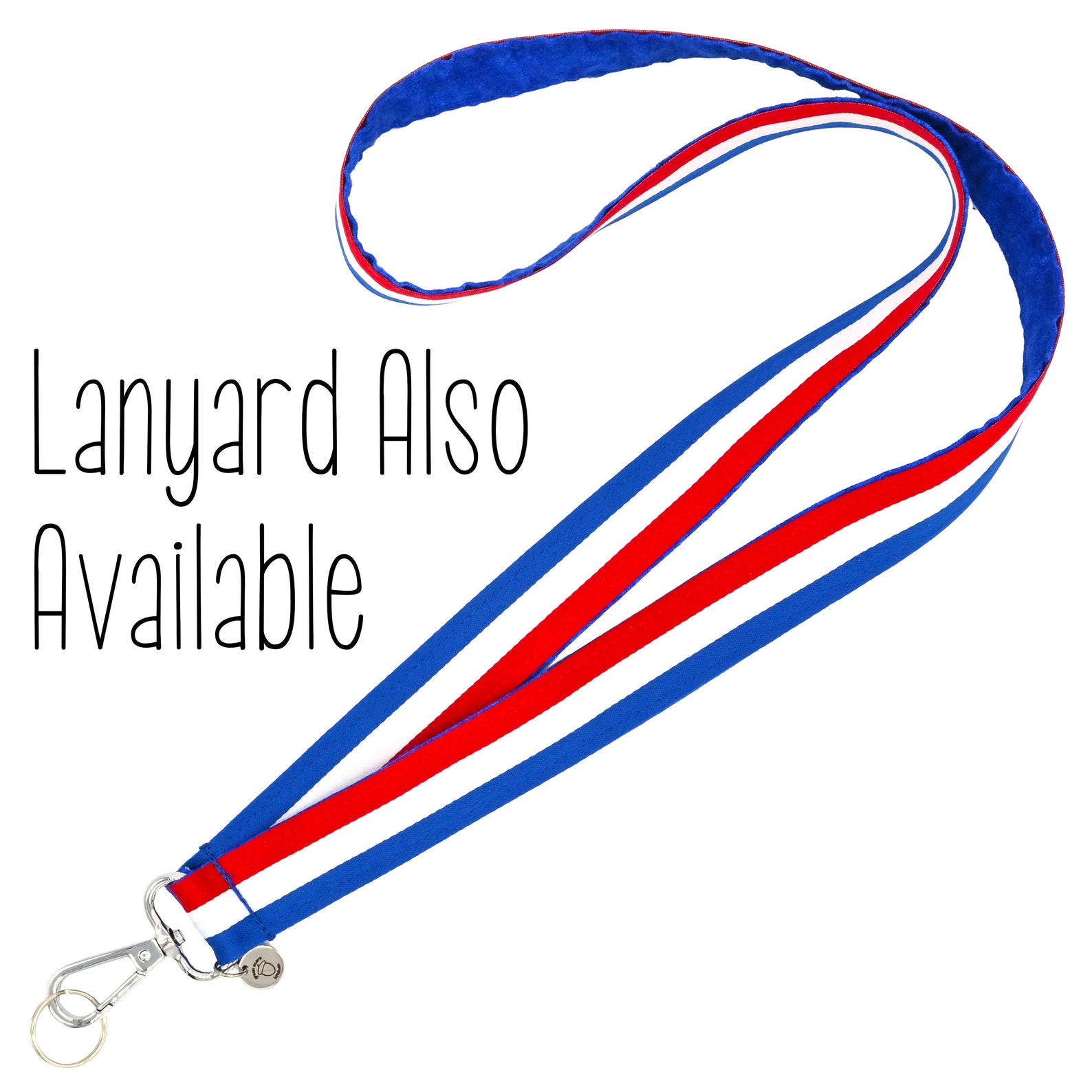 Red White & Blue Stripes Key Fob Patriotic Keychain 4th of - Etsy