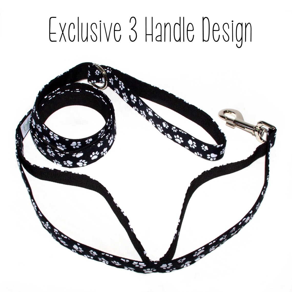 Triple Handle Dog Leash • Handles at 12, 20, and 72 Inches • 6 Foot ...