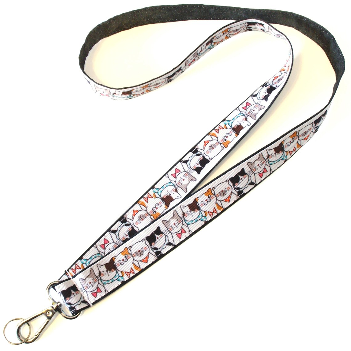 Cute Cats or Dogs Reversible Lanyard • ID Badge Holder • Keychain ...