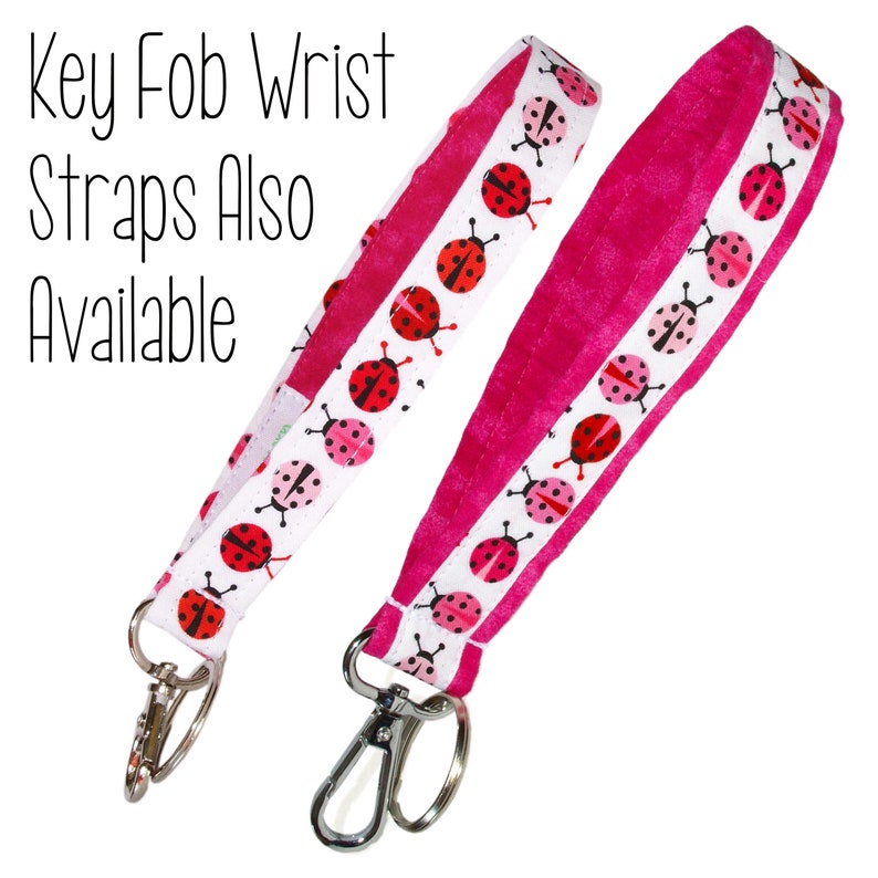 Pink Ladybugs Lanyard • Reversible Lanyard Strap • ID Badge Holder ...