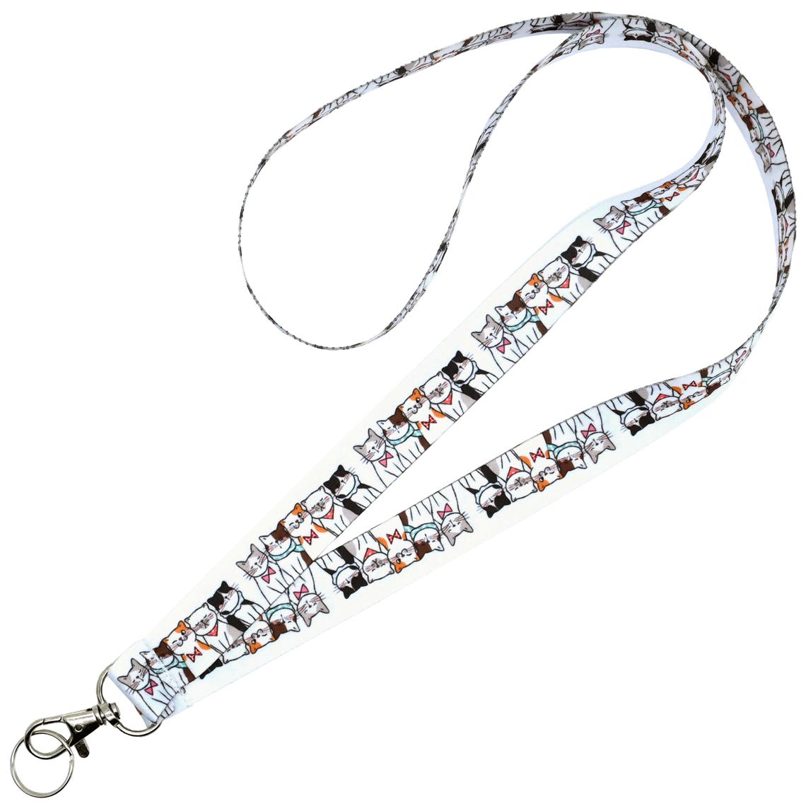 Cute Cats or Dogs Reversible Lanyard • ID Badge Holder • Keychain ...