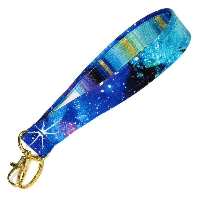Galaxy Print Wristlet Cosmos Key Fob Outer Space Keychain - Etsy
