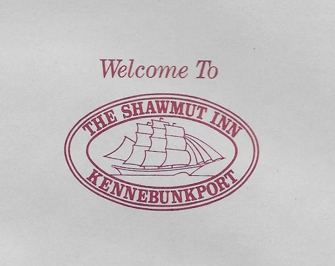 Vintage Menu, Shawmut Inn, Kennebunkport, Maine - Etsy