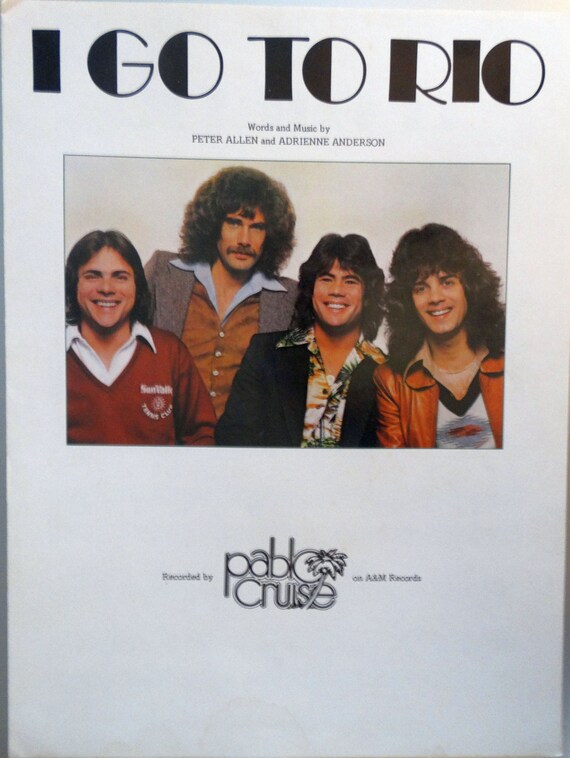 I Go to Rio Vintage Sheet Music by Peter Allen and Adrienne | Etsy