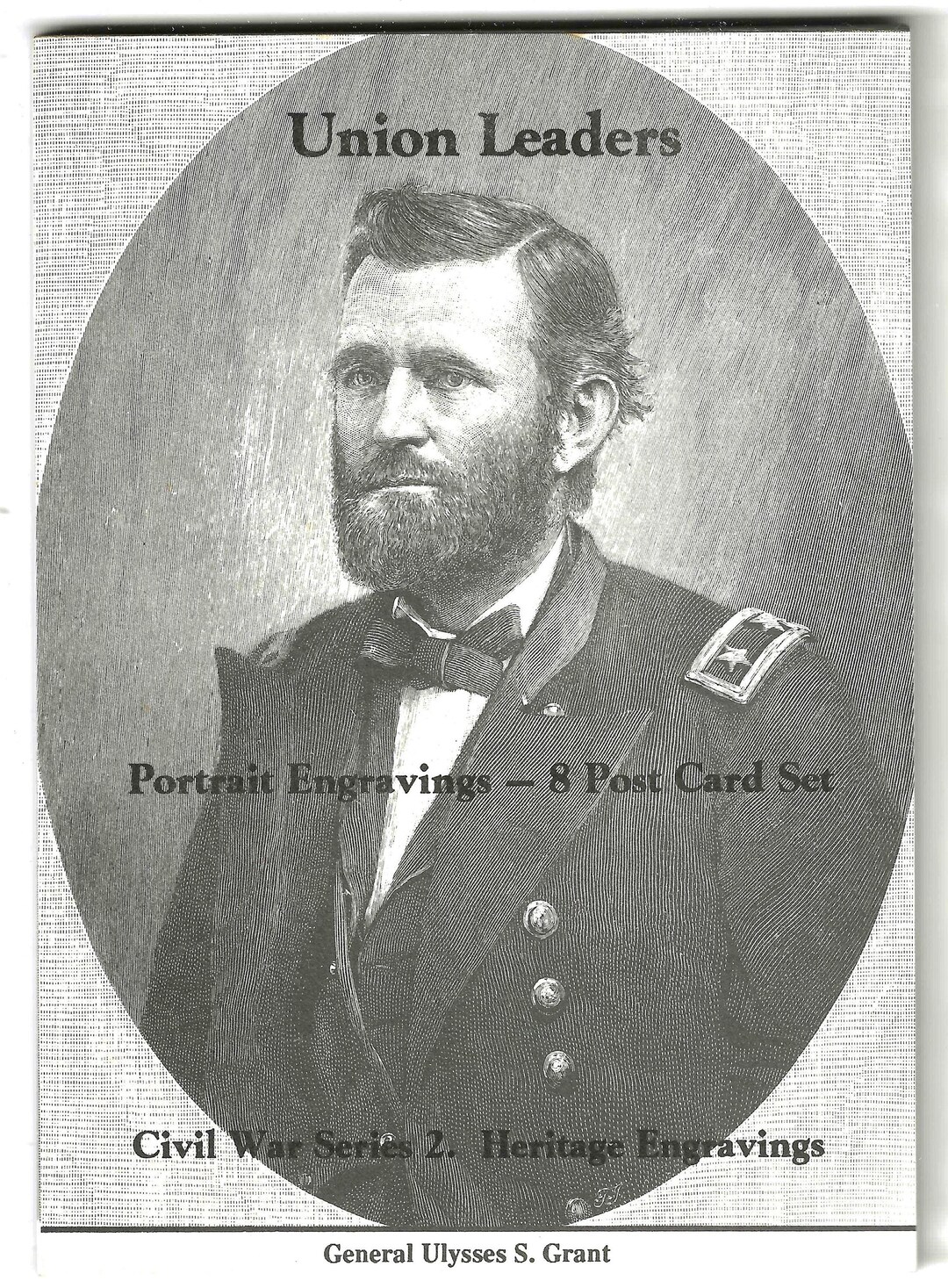 Vintage Set 8 Postcards "union Leaders" Never Used Post Cards Grant, Lincoln, Meade, Sherman ...