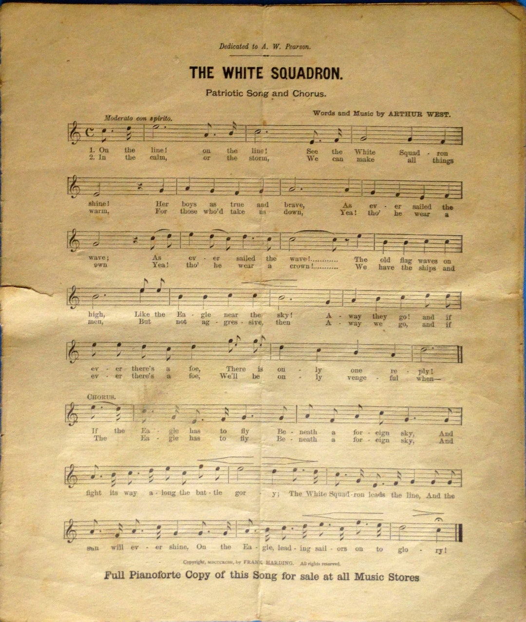Antique 1890's Music Catalogue: the First Page of Each of 16 Songs ...