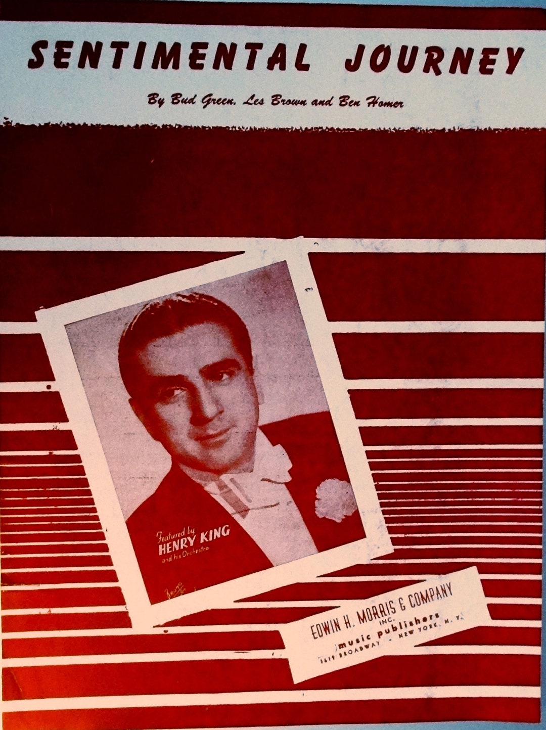 Sentimental Journey Vintage Sheet Music by Bud Green, Les Brown and Ben ...