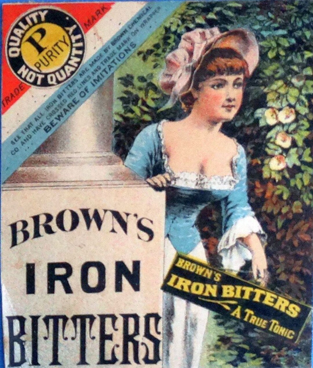 Brown's Iron Bitters A True Tonic Victorian Trade Card - Etsy