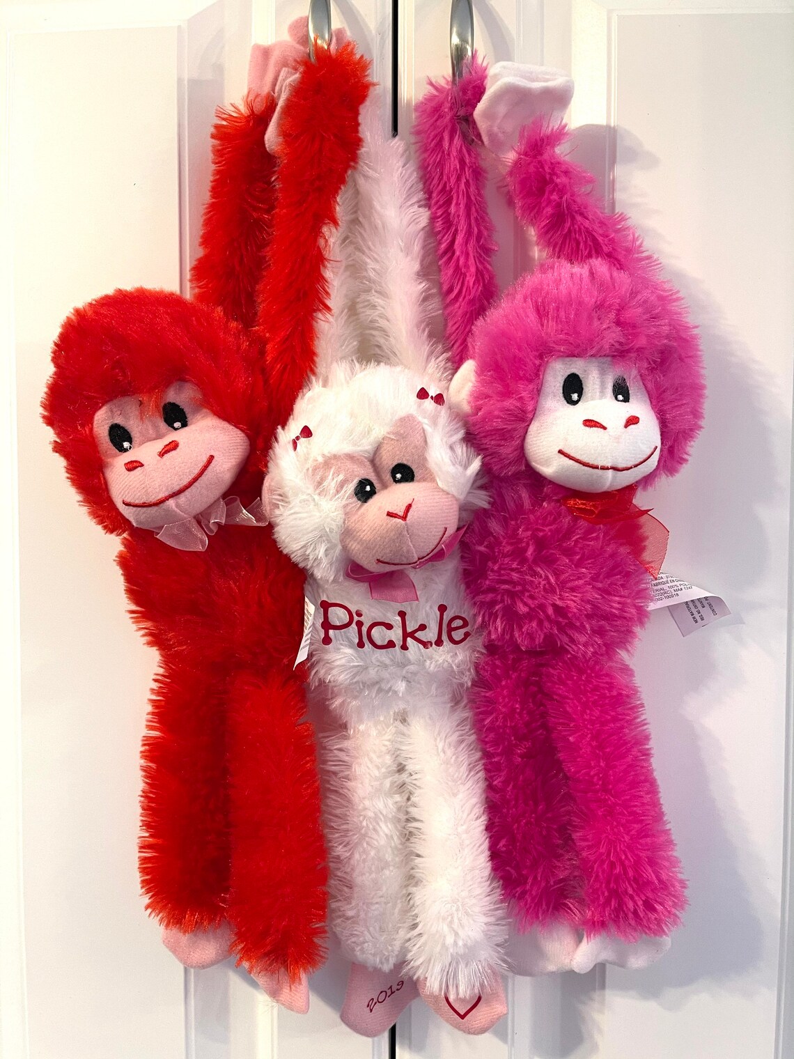 Customized Plush Valentine's Day Monkey: Personalized Hanging Monkey ...